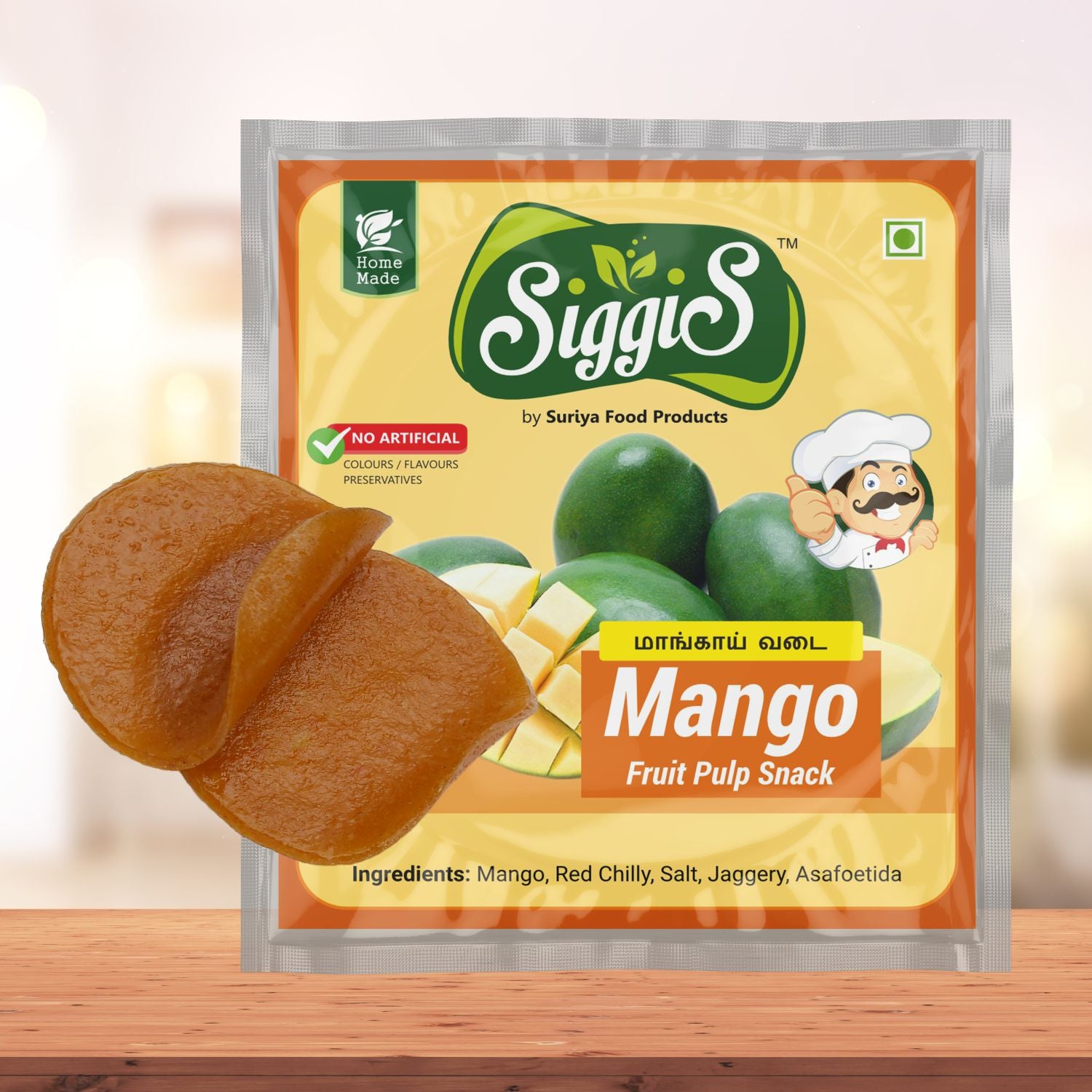 SiggiS - Mango Fruit Pulp Snack | மாங்காய் வடை | आम फल नाश्ता – Siggis ...