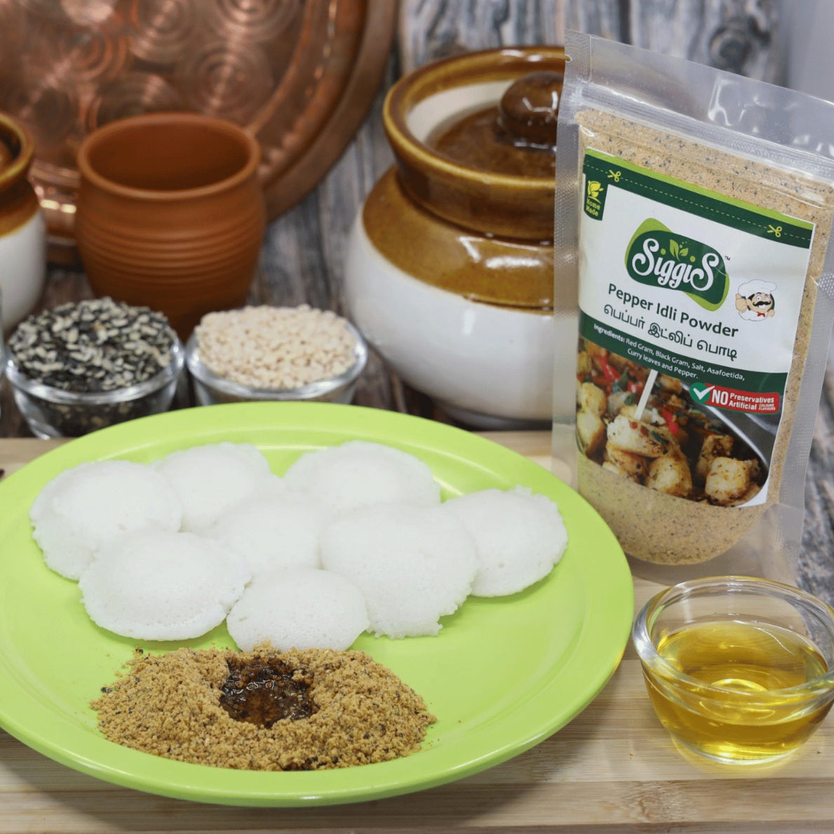 SiggiS - Pepper Idli Powder | மிளகு இட்லி பொடி | मिर्च इडली चटनी पाउडर ...