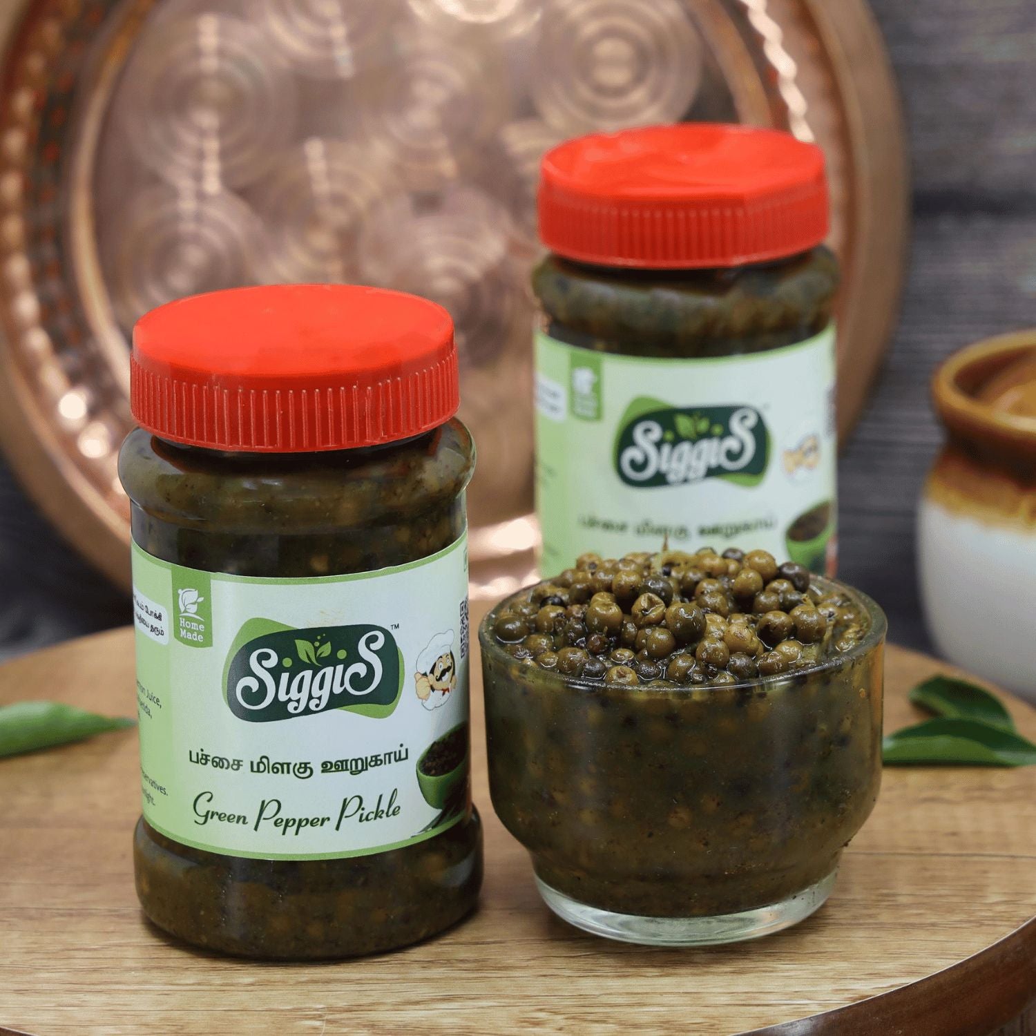 Siggis - Green Pepper Pickle | பச்சை மிளகு ஊறுகாய் | हरी मिर्च अचार ...